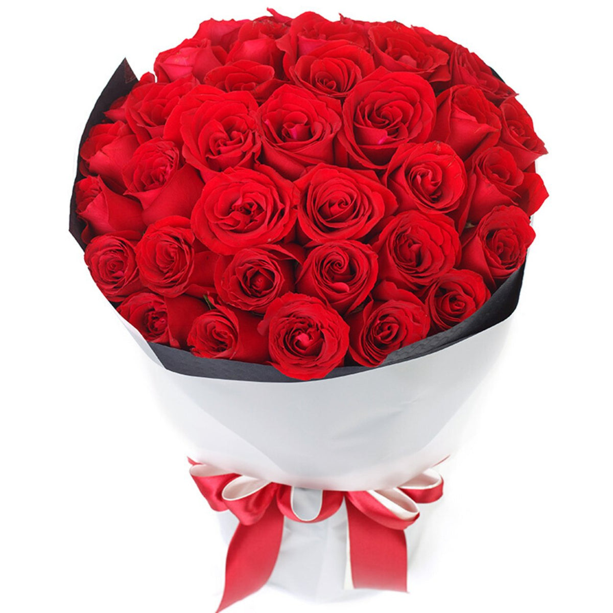 33 fine red roses. to Beijing/Shanghai/Shenezhen/Guangzhou of China ...